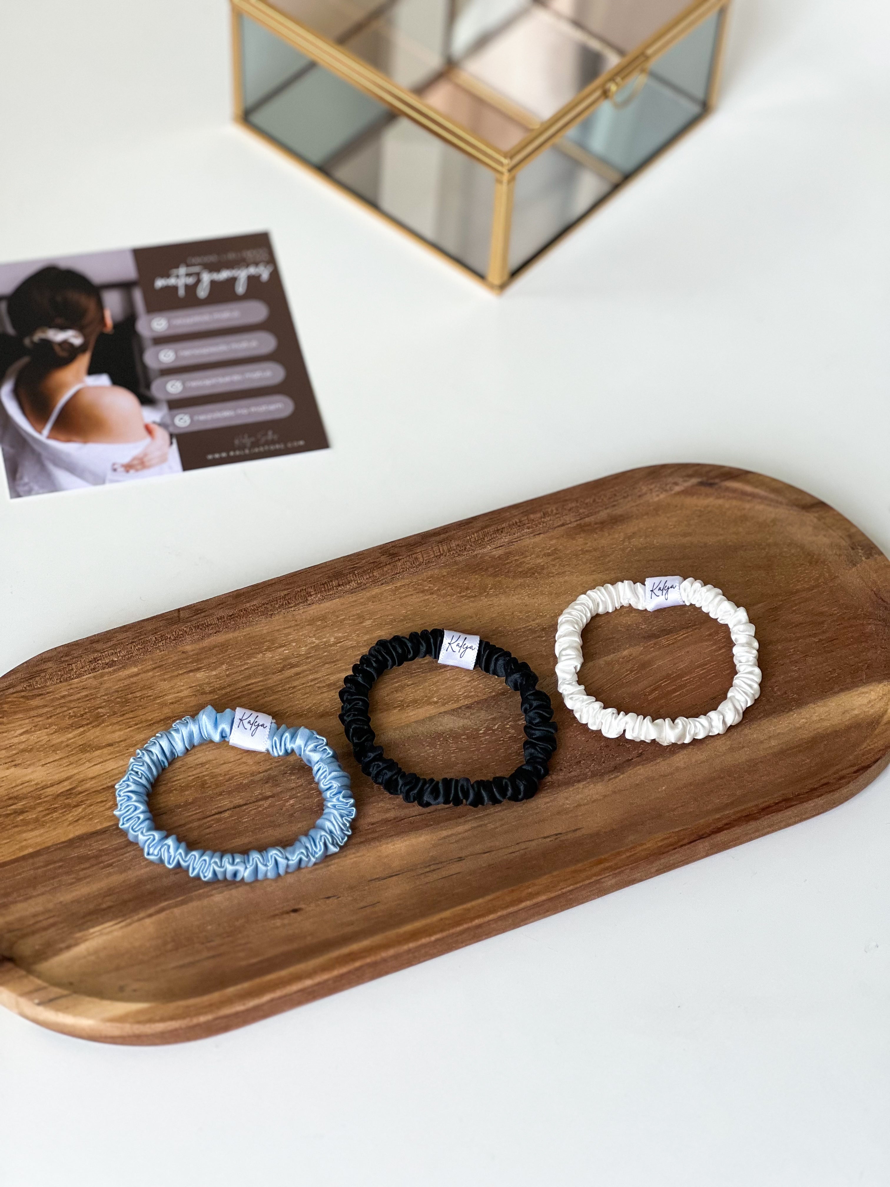 XS Silk Hair Tie sets | Kaleja Silks – Kaleja Store